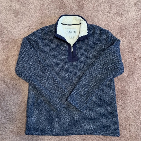 Orvis | Sweaters | Orvis Brighton Mens Sherpalined 4 Zip Pullover ...